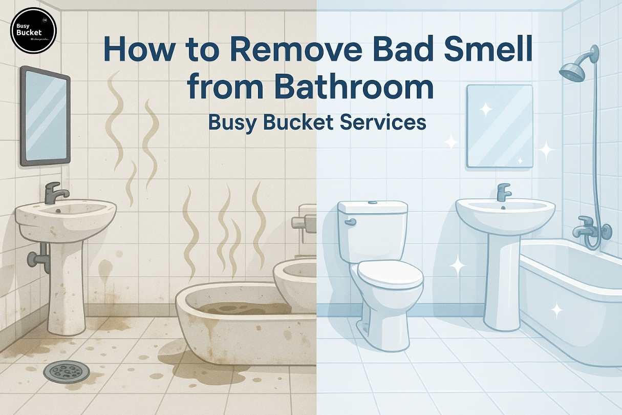 How to Remove Bad Smell from Bathroom | Busy Bucket Services